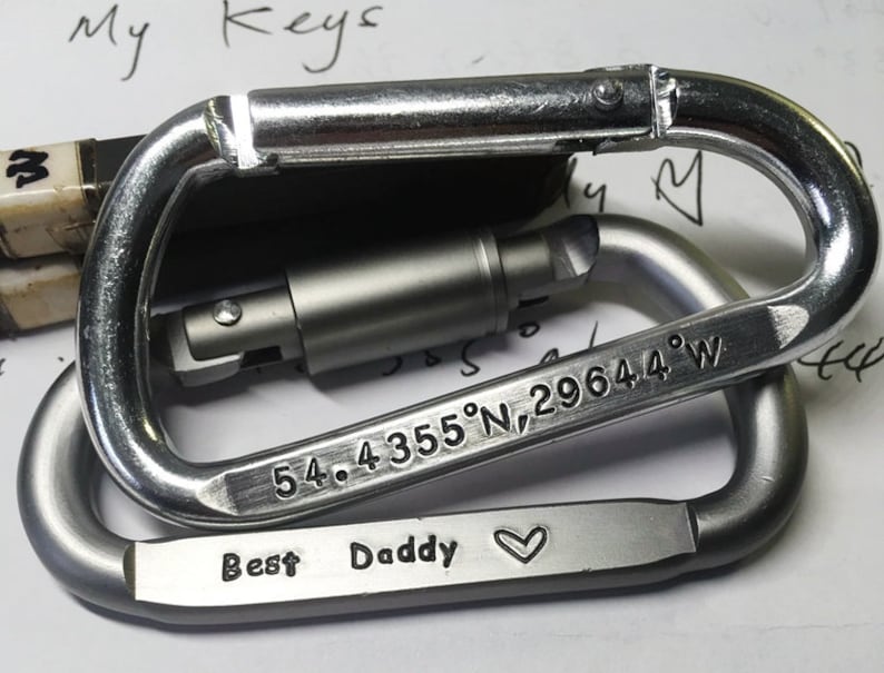 Personalized Carabiner Keychain Custom Carabiner Keychain - Etsy