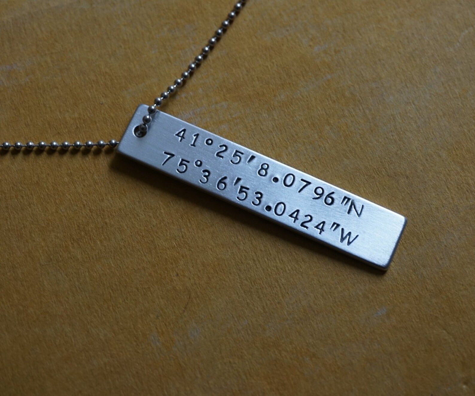 Custom Coordinates Necklace Coordinate Necklace Gps | Etsy