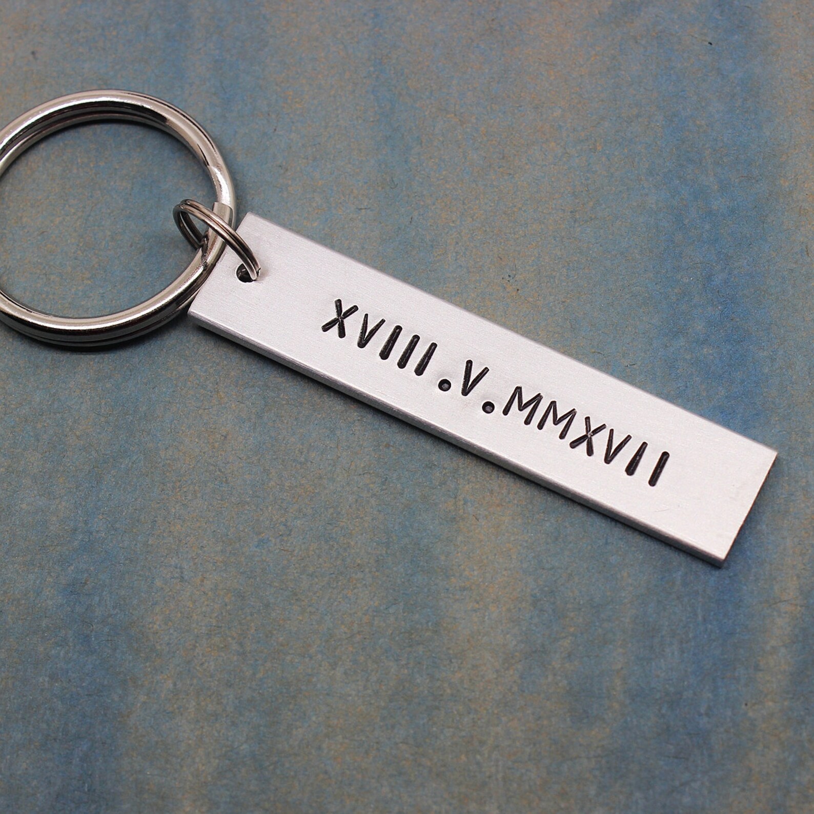 Roman Numeral Keychain Personalized Keychain customized - Etsy