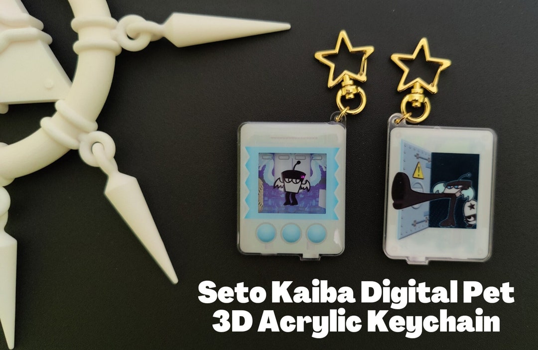 Seto Kaiba Digital Pet 2 Double-sided 3D Acrylic Keychain / Cellphone ...