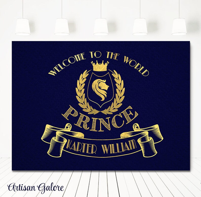 Prince Backdrop Prince Baby Shower Printable Prince Birthday - Etsy