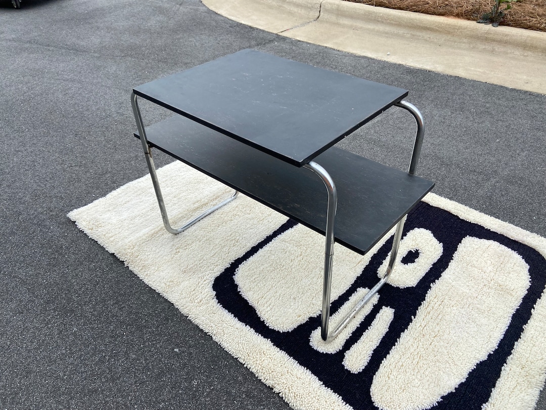 Beautiful Mid Century Modern Tubular Chrome 2 Tier Table - Etsy