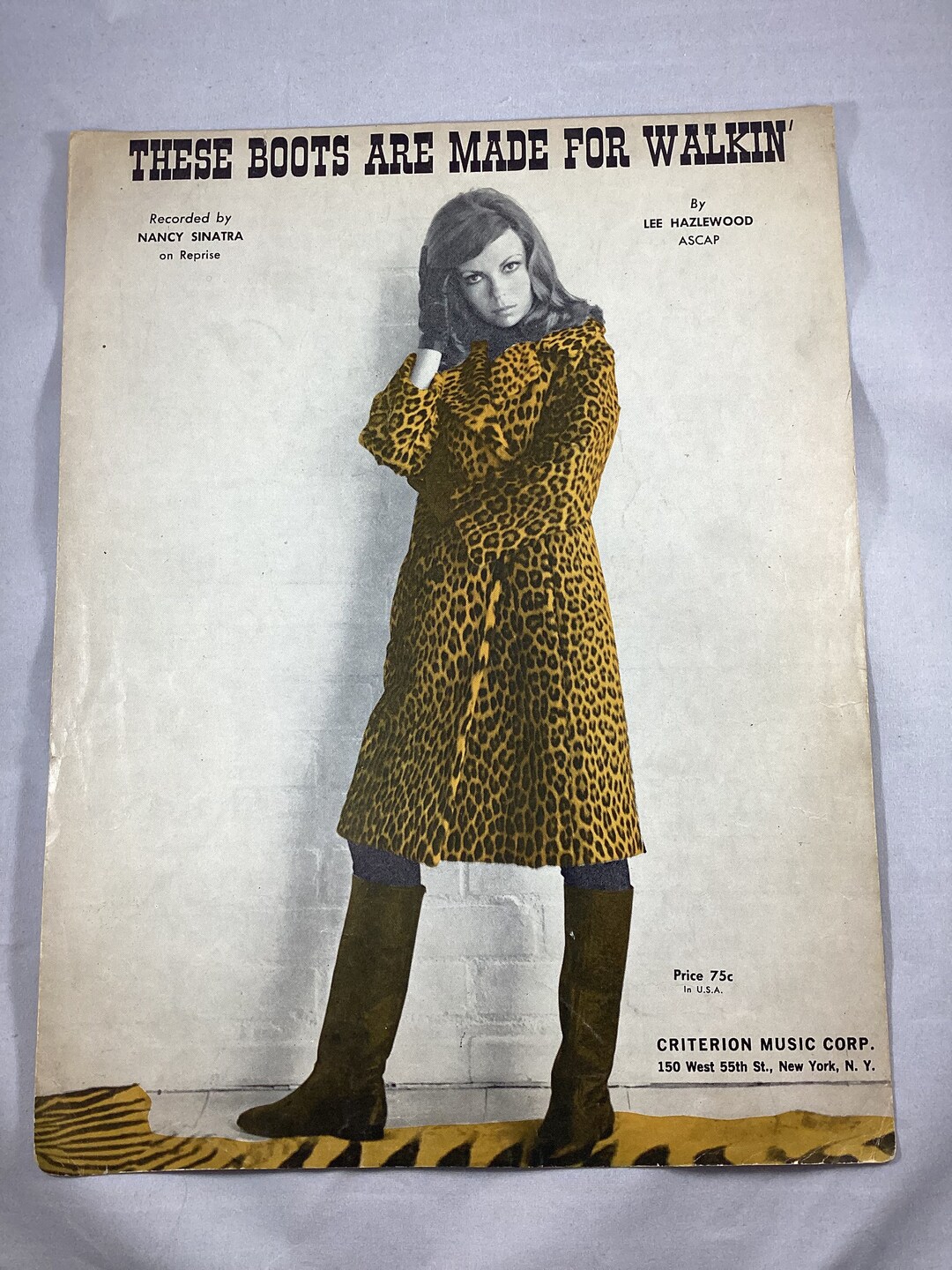 These Boots Are Made for Walk-in’ Recorded by Nancy Sinatra, Sheet ...