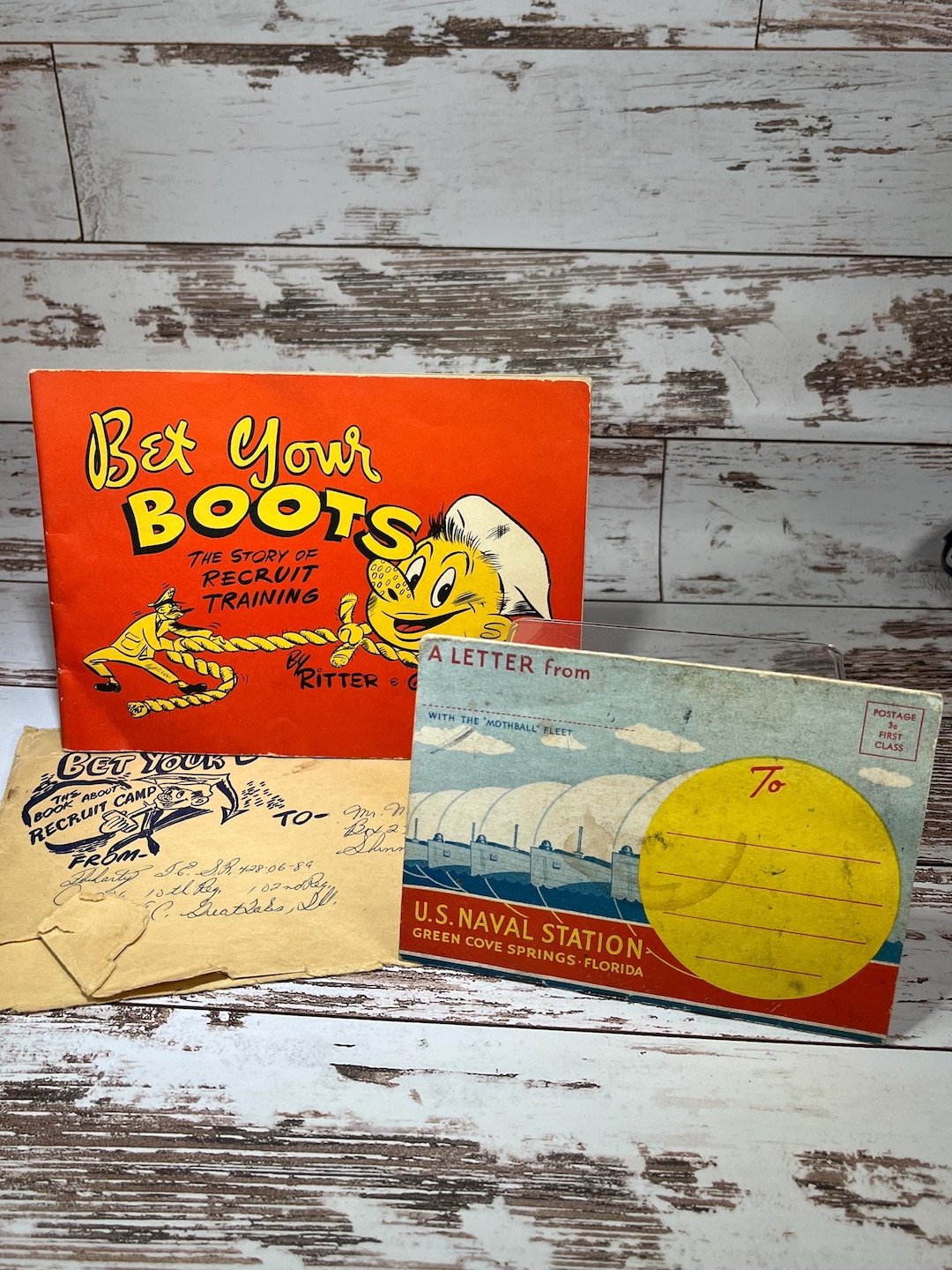 Vintage U.S. Navy Letter Booklet and Story of Recruit Training - Etsy