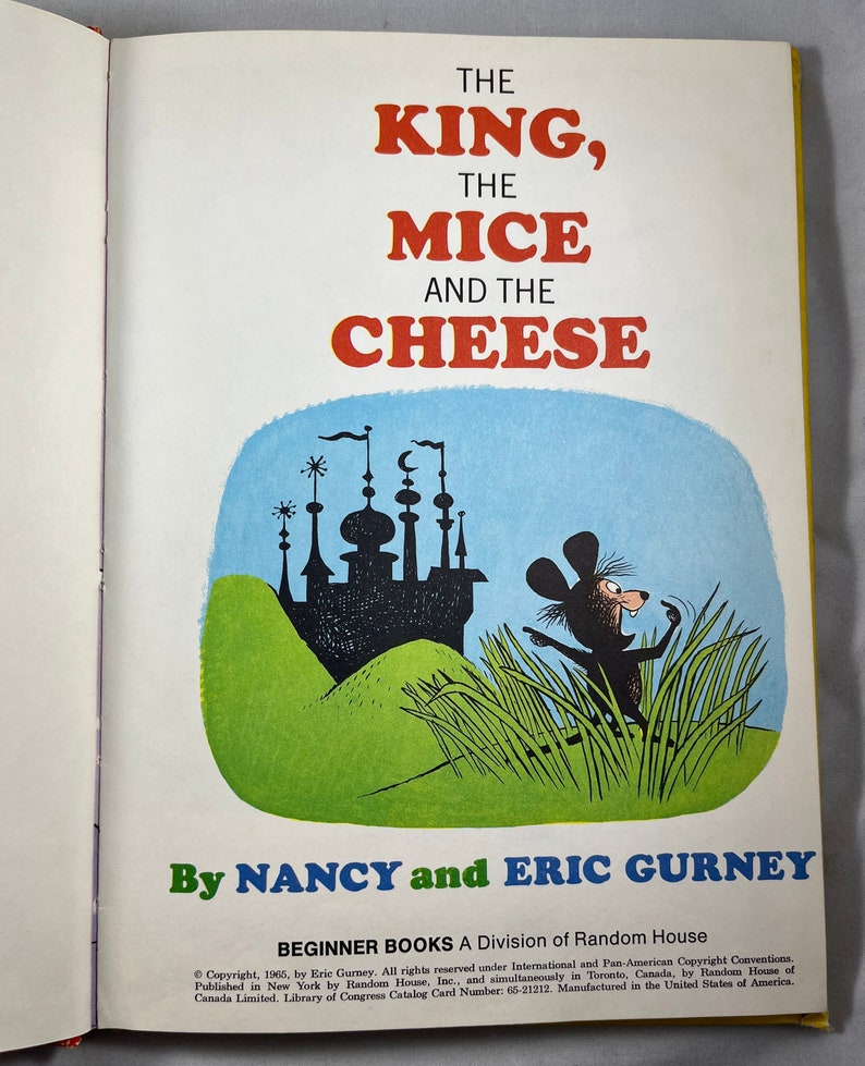 The King the Mice and the Cheese by Nancy and Eric Gurney - Etsy