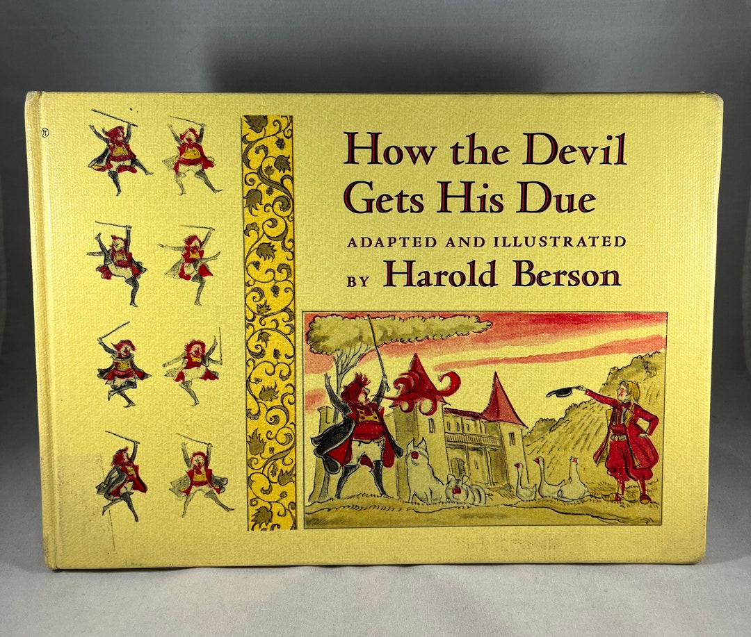How the Devil Gets His Due Adapted and Illustrated by Harold Berson, 1972 First Edition - Etsy