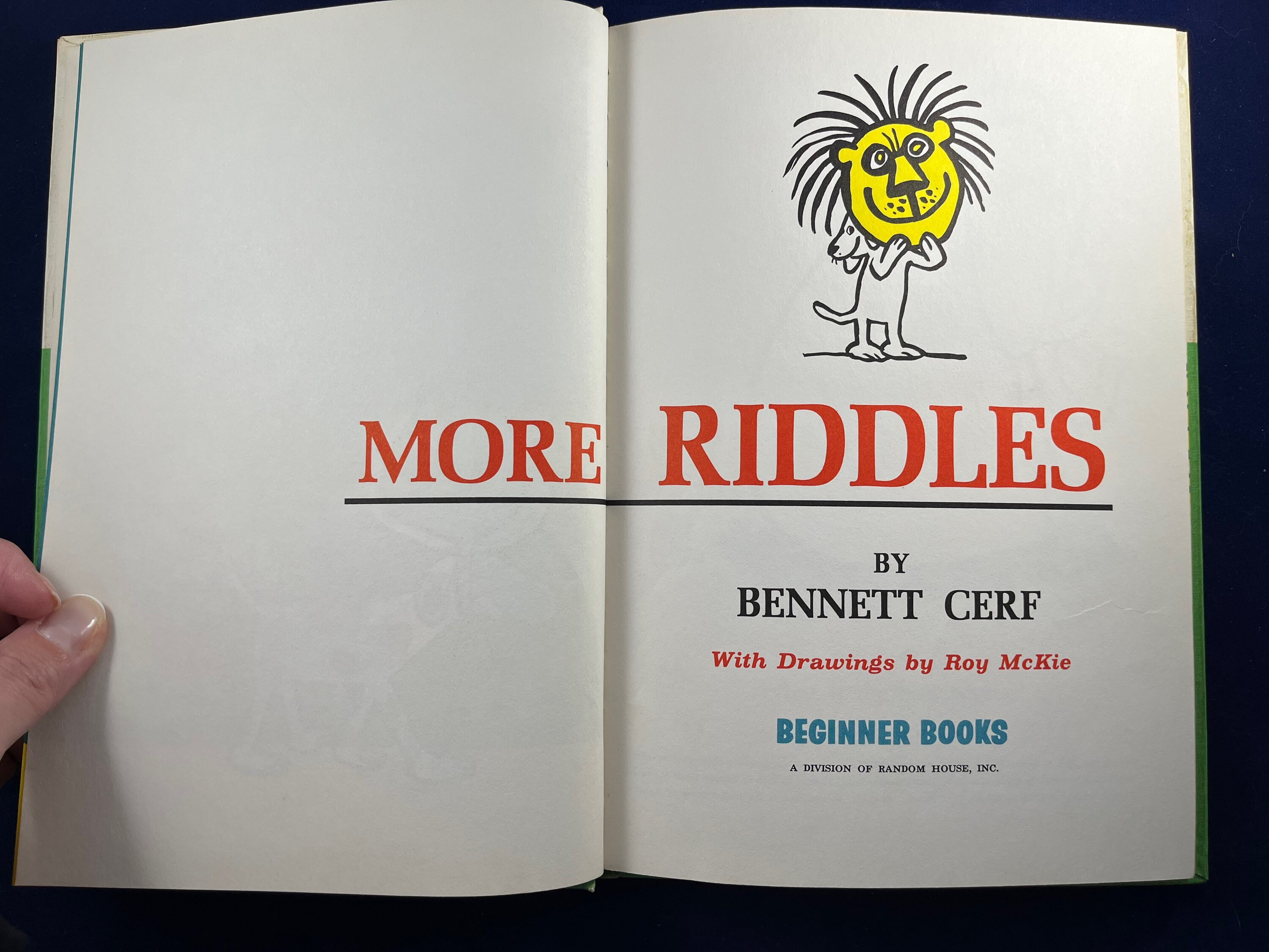 More Riddles by Bennett Cerf 1961 First Printing Dr. Seuss | Etsy