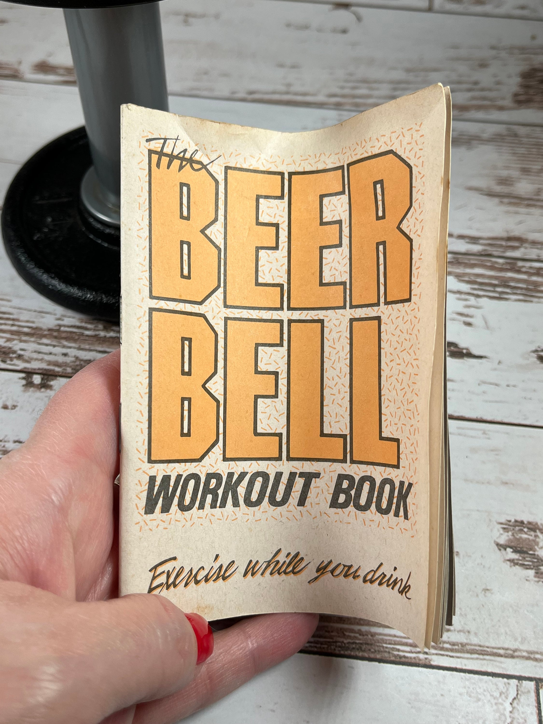 Rare Patrick Swayze in Road House Beer Bell Mug & Workout Book 1989 MGM ...