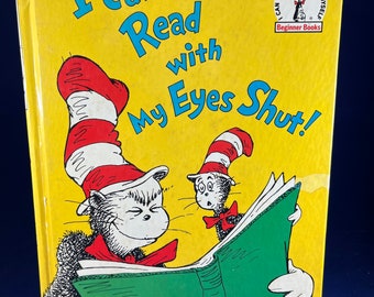 I Can Read With My Eyes Shut by Dr. Seuss hardcover - Etsy