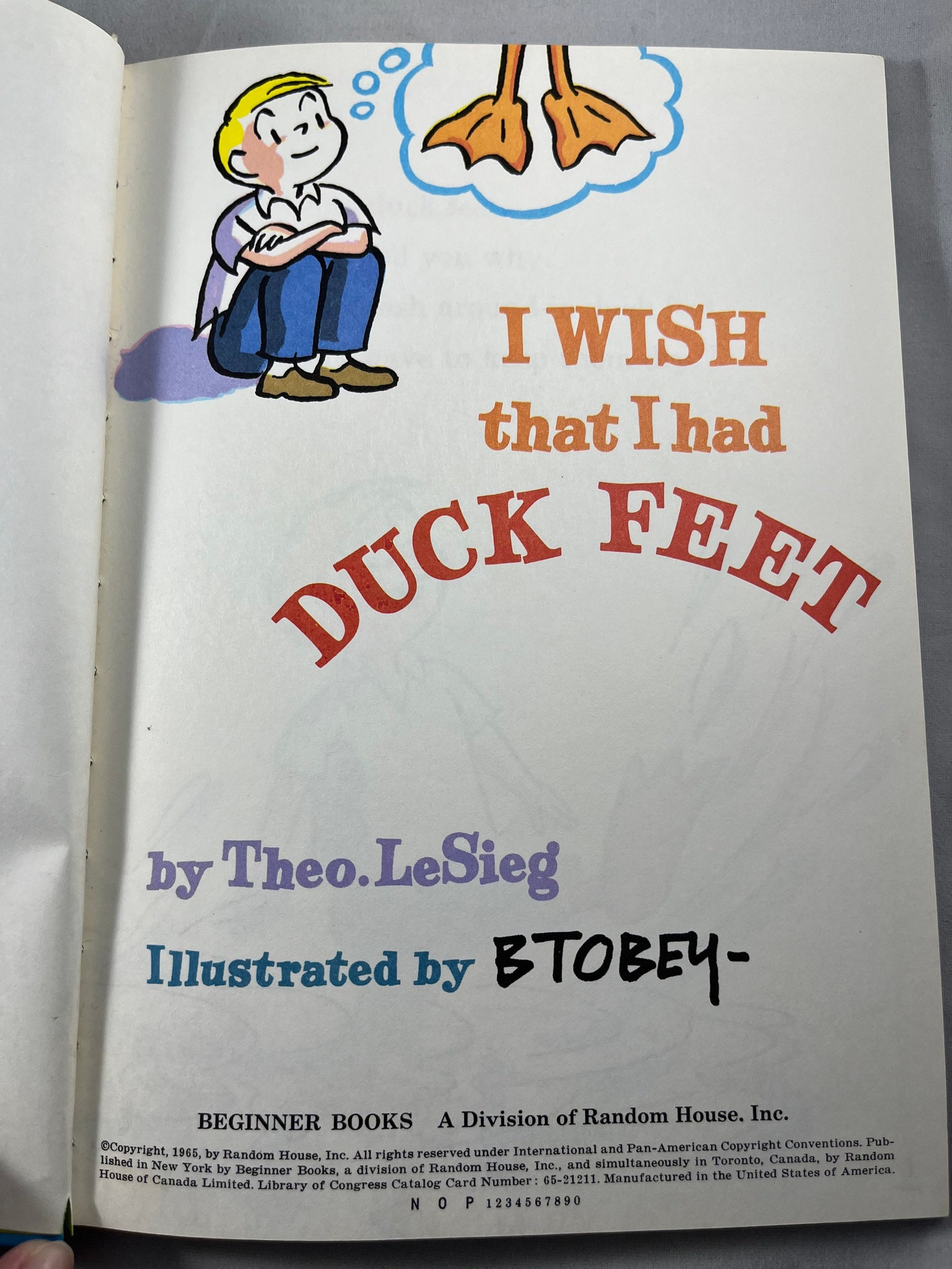 I Wish That I Had Duck Feet by Theo. Lesieg, Dr. Seuss - Etsy
