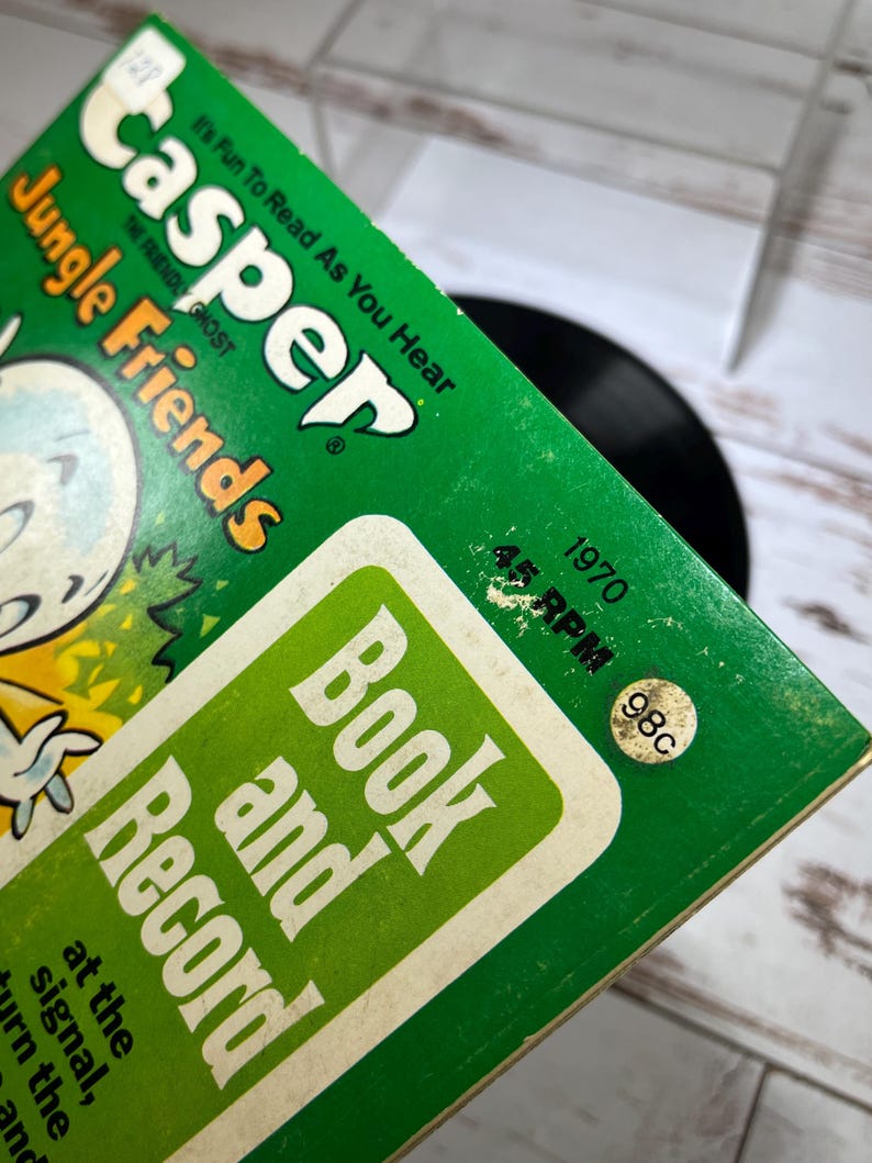 Casper the Friendly Ghost Jungle Friends Book and Record Peter Pan ...