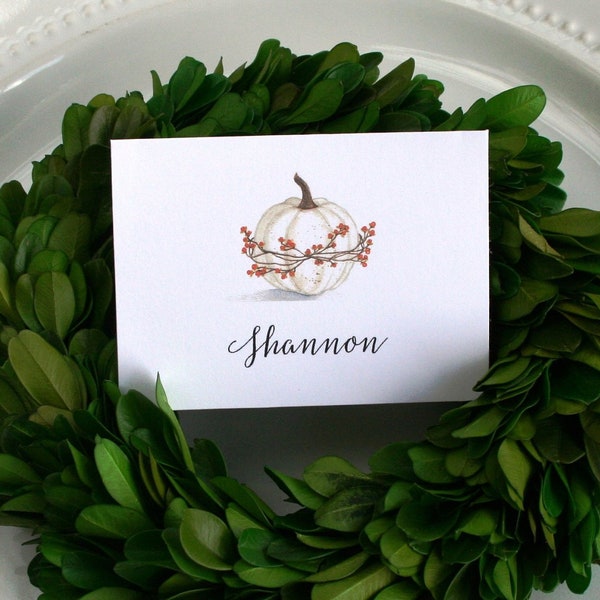 Autumn Place Cards - Etsy