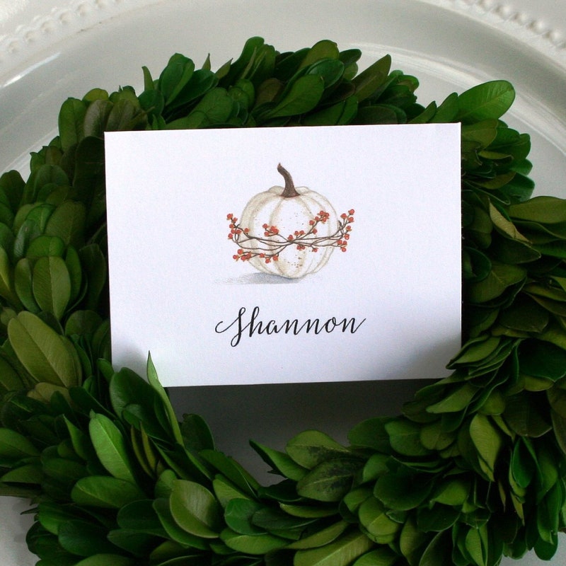 Thanksgiving Place Cards - Etsy