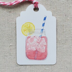 Lemonade Gift Tags, Pink Lemonade Tags, All Occassion Gift Tags, Gift ...