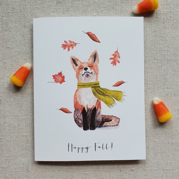 Fall Greeting Card - Etsy