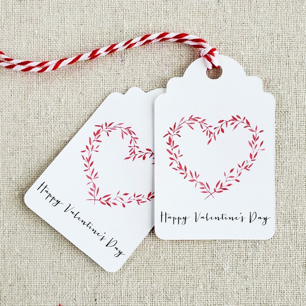 Valentines Heart Tag - Etsy