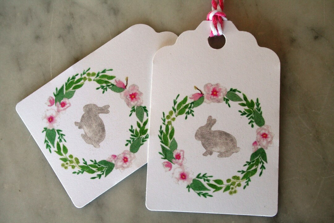 Easter Gift Tags, Set of 9 Easter Gift Tags, Easter Basket Gift Tags ...