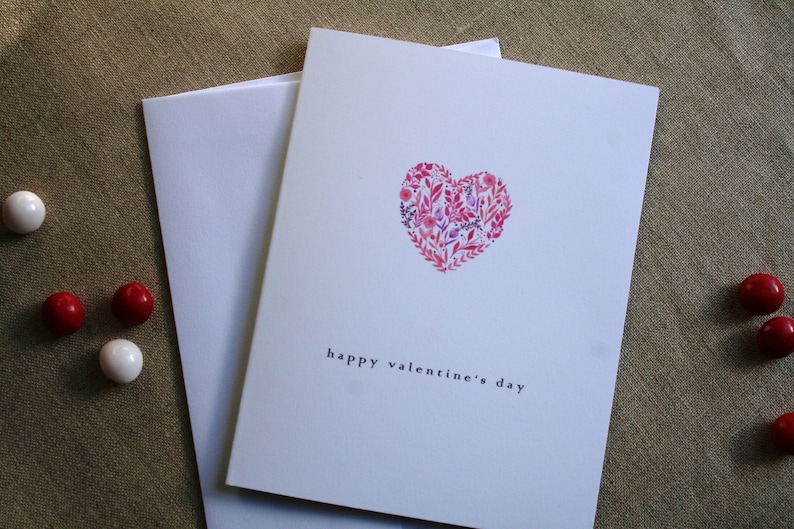 Valentine's Day Note Card Set Set of 8 Valentine Cards - Etsy