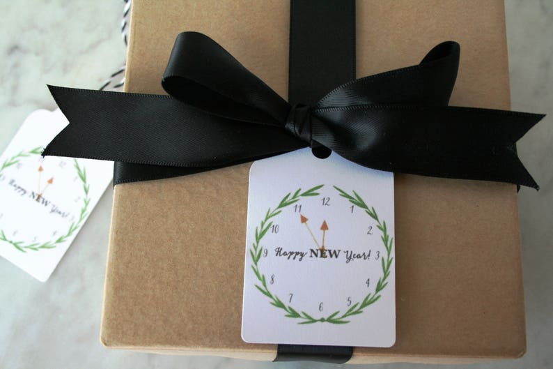 New Year's Gift Tags Holiday Tags Party Favor Tags - Etsy