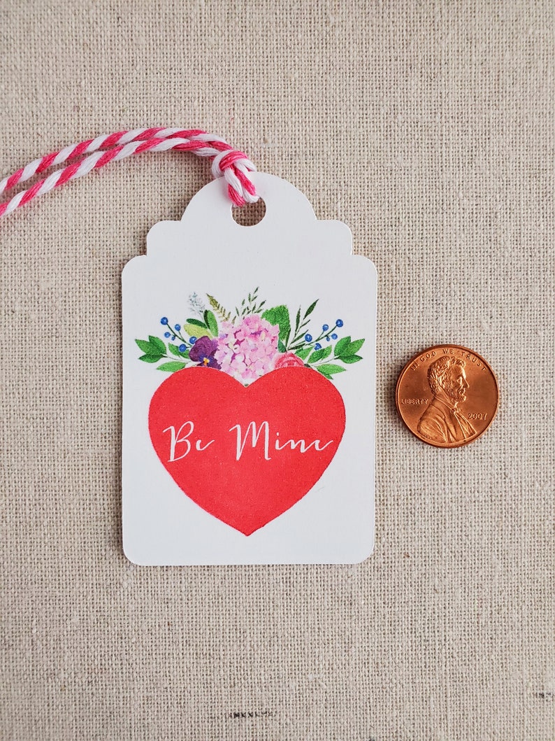 Valentine's Day gift tags Valentine's Day Be Mine | Etsy