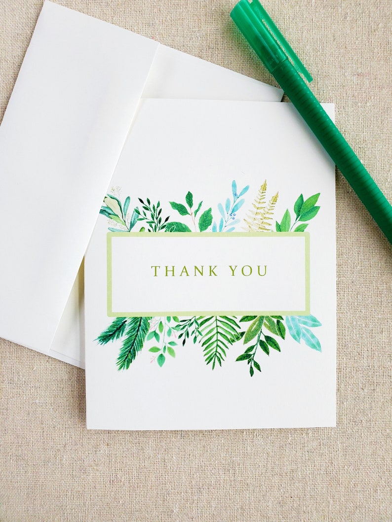 Thank You Note Card Set Set of 8 Variety Pack of Thank You - Etsy