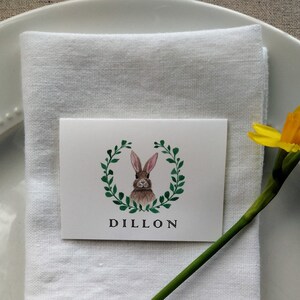 Easter Place Cards, Set of 12 Easter Dinner Place Cards, Watercolor ...