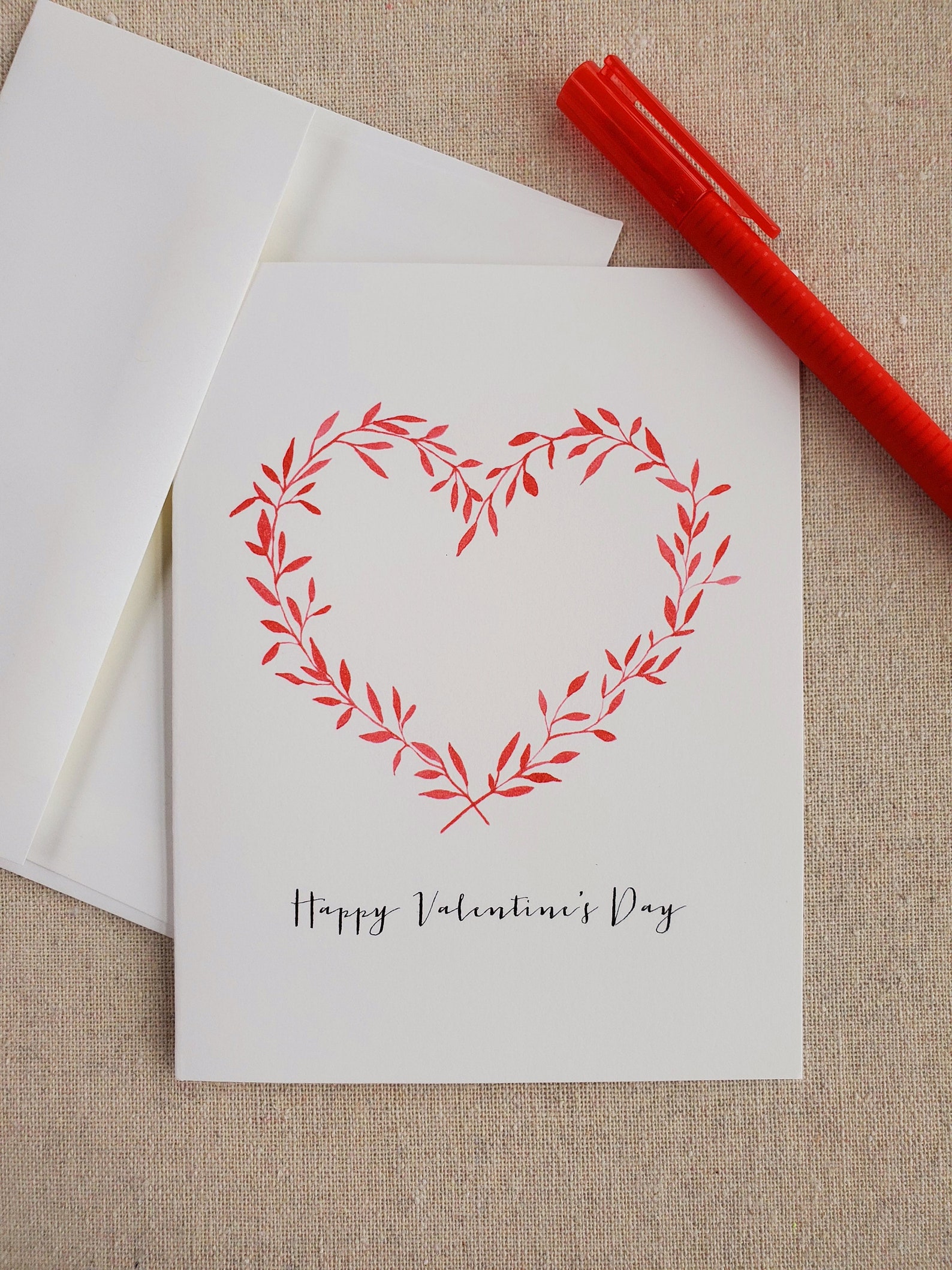 Valentine's Day Note Card Set Set of 8 Valentine Cards | Etsy