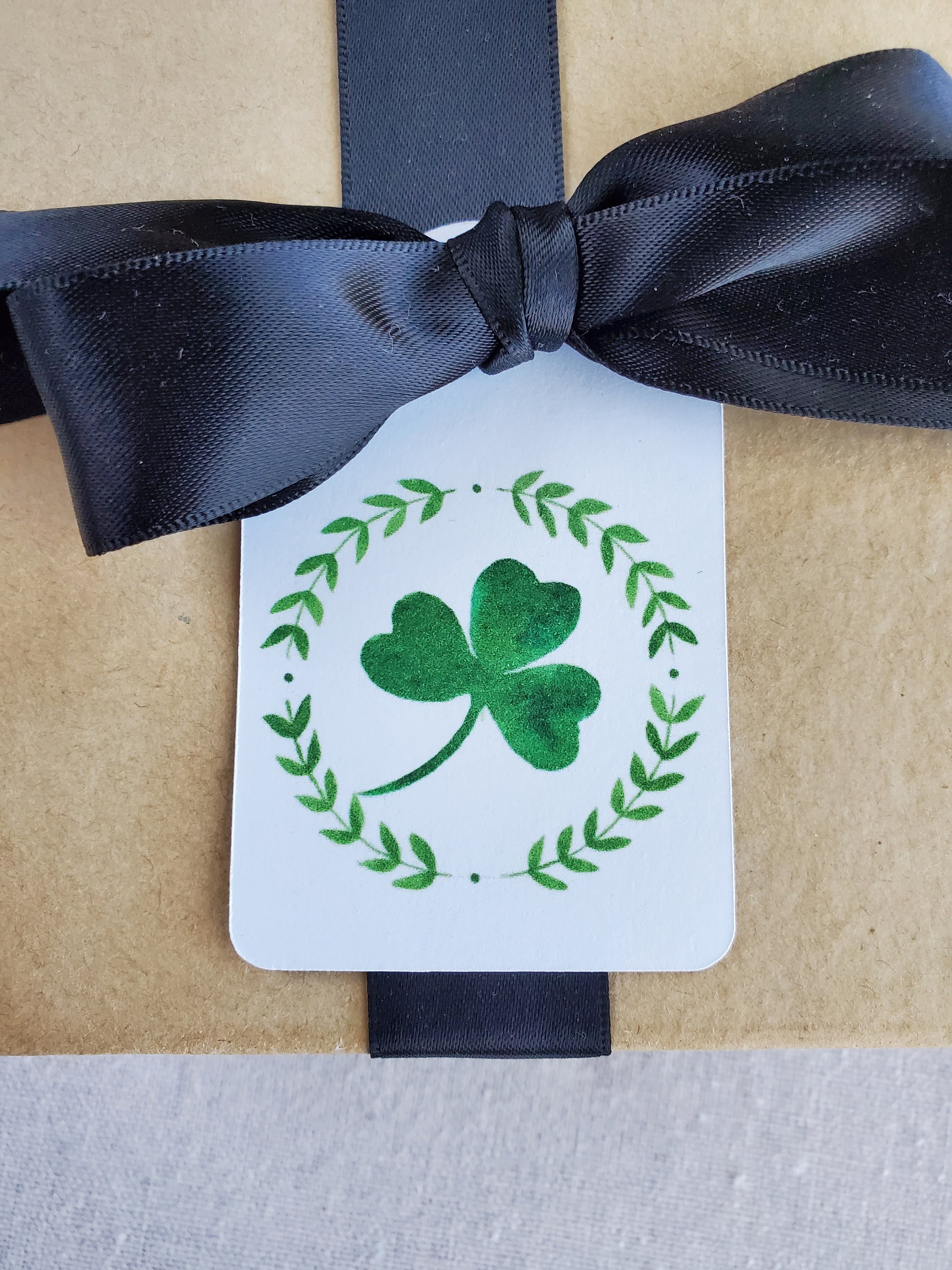 Shamrock Gift Tag, Set of 9 Original Watercolor St. Patrick's Day ...