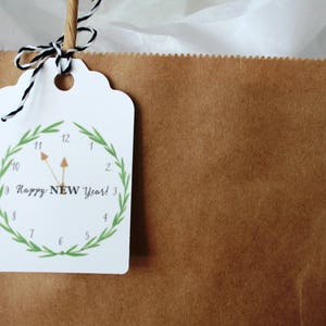 New Year's Gift Tags Holiday Tags Party Favor Tags - Etsy