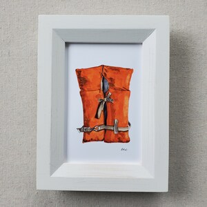 ART PRINT: Watercolor Life Jacket Art Print, Coastal Art Print, Art ...