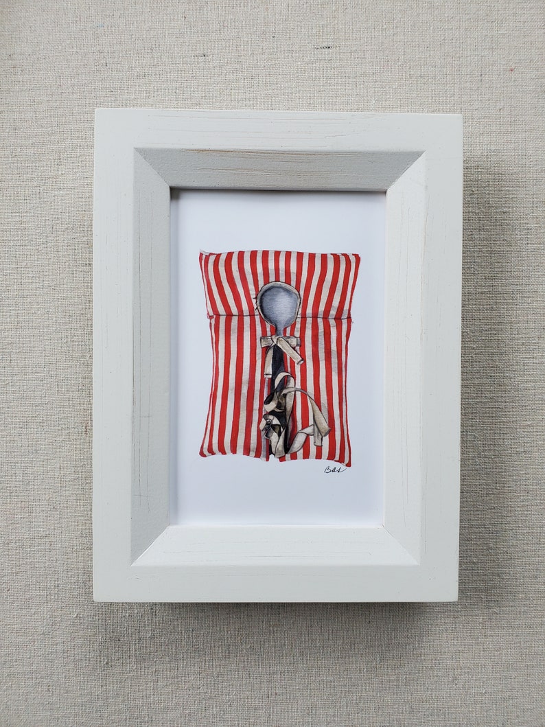 ART PRINT: Watercolor Life Jacket Art Print, Coastal Art Print, Art ...