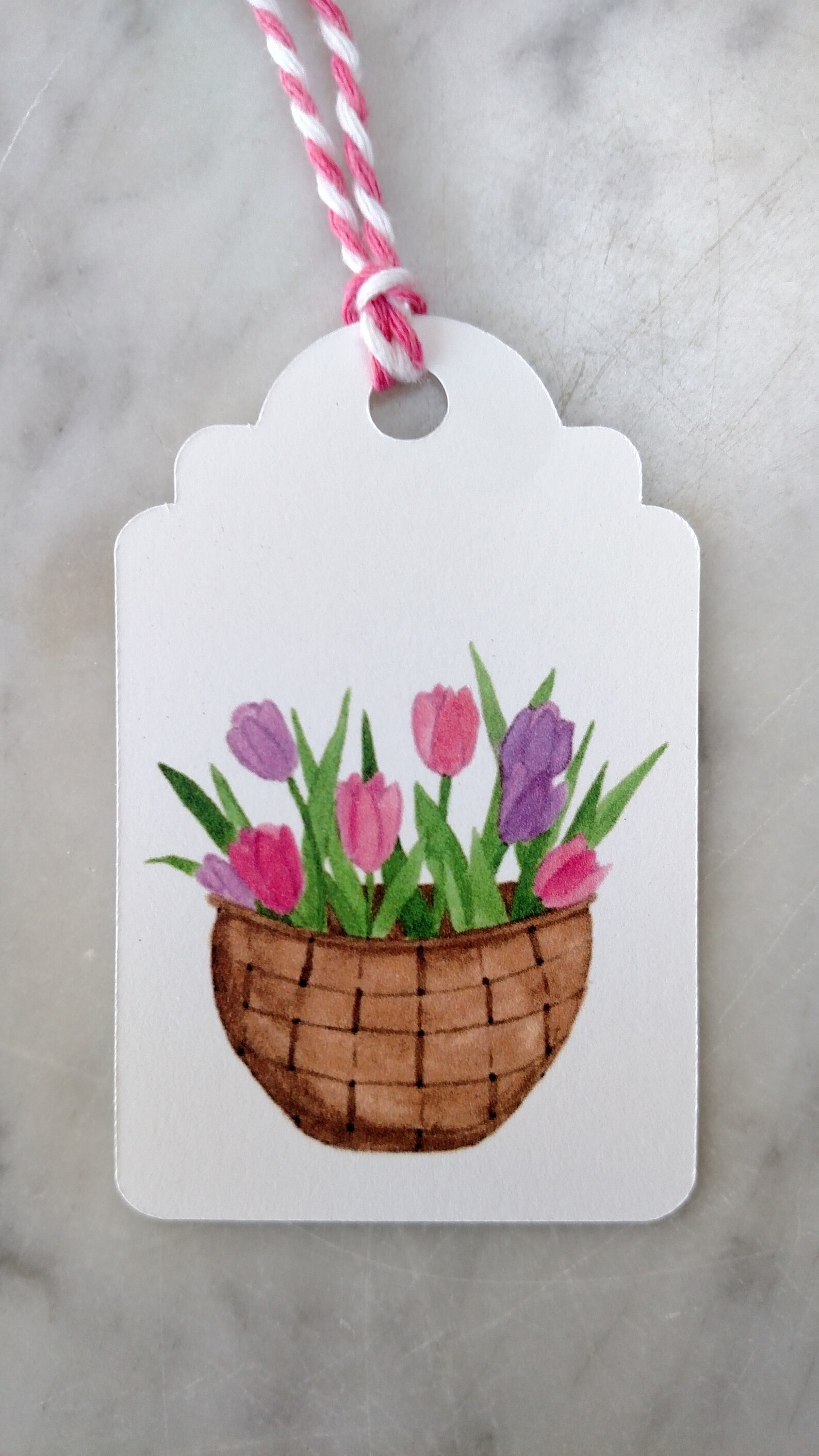 All Occasion Gift Tags Watercolor Tulip Tags Flower Gift - Etsy