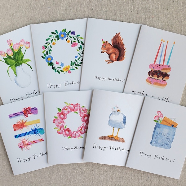 Birthday Card Set - Etsy