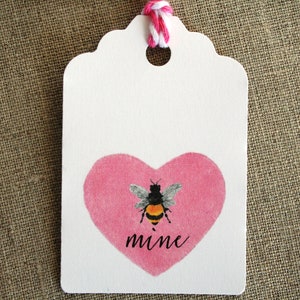 Valentine's Day Gift Tags, Valentine's Day, Be Mine Gift Tags, Heart ...