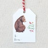Baby Stuffed Animal Gift Tags, Baby Shower Party Favor Goody Bag Tags ...