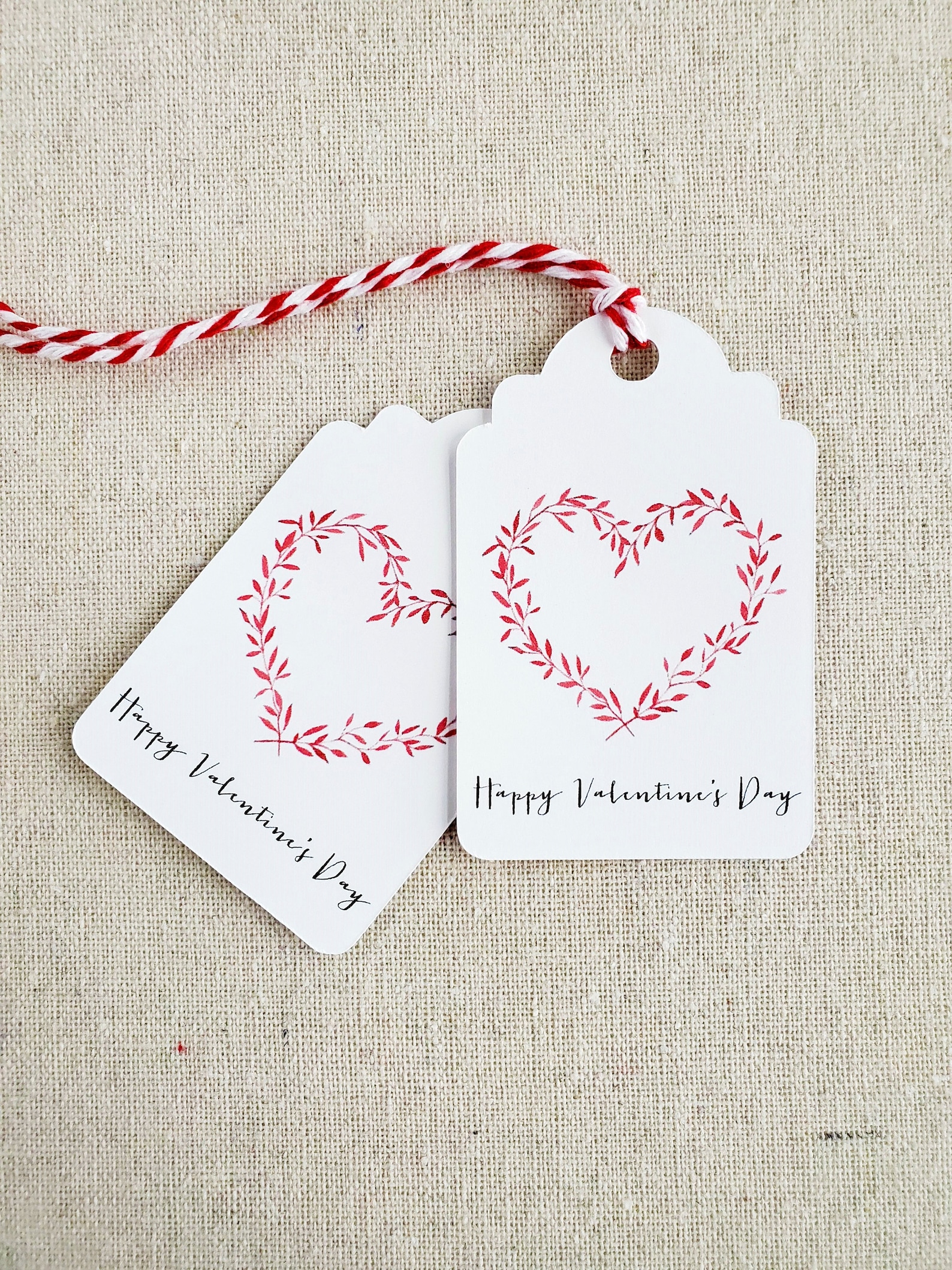 Valentine's Day Gift Tags Gift Tag Heart Gift Tags | Etsy