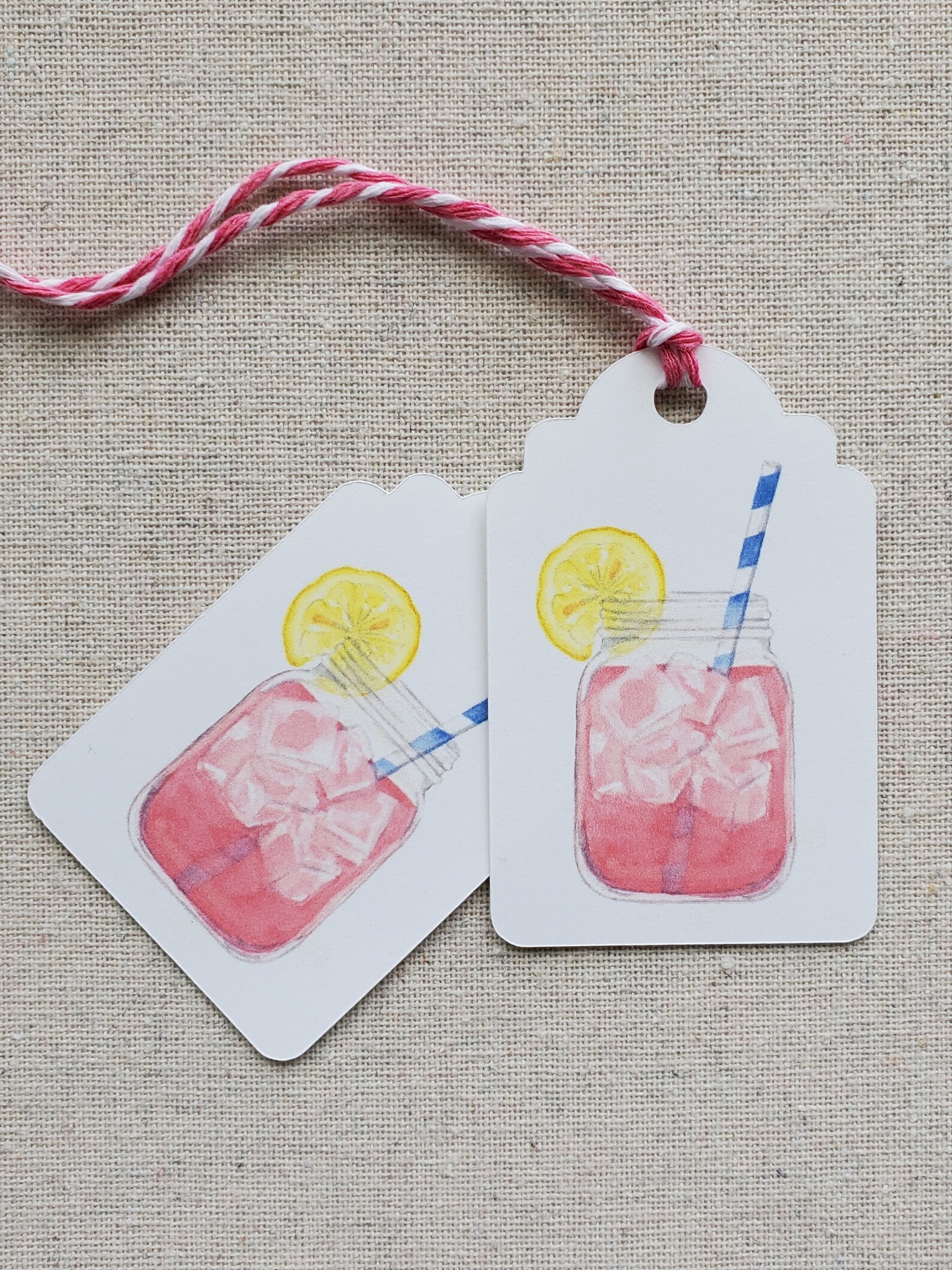 Lemonade Gift Tags Pink Lemonade Tags All Occassion Gift | Etsy