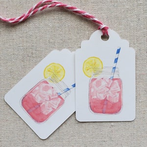 Lemonade Gift Tags, Pink Lemonade Tags, All Occassion Gift Tags, Gift ...