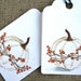 Autumn Gift Tags Fall Gift Tags Pumpkin Gift Tag White - Etsy