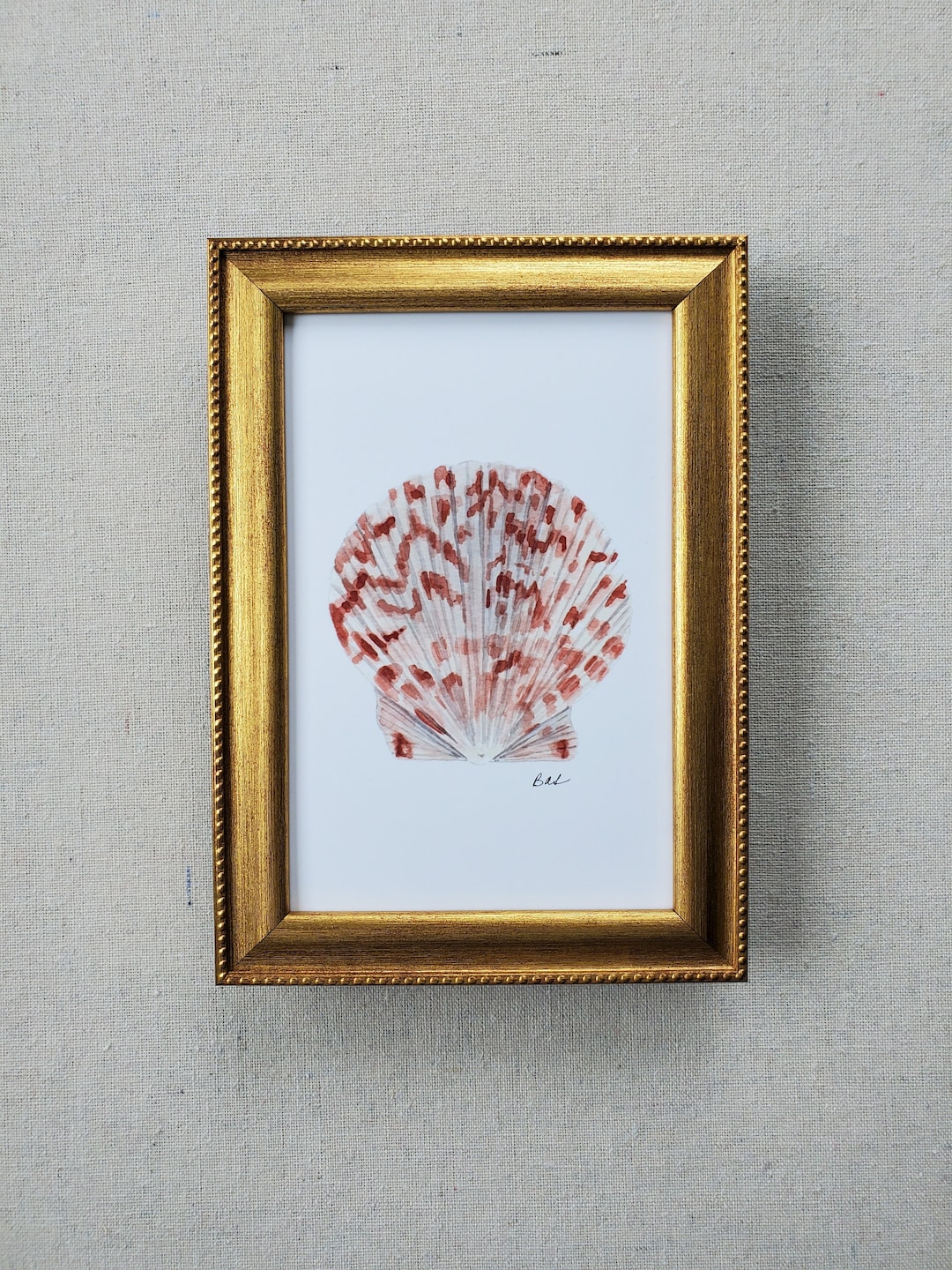 ART PRINT: Watercolor Shell Art Print, Coastal Art Print, Original ...