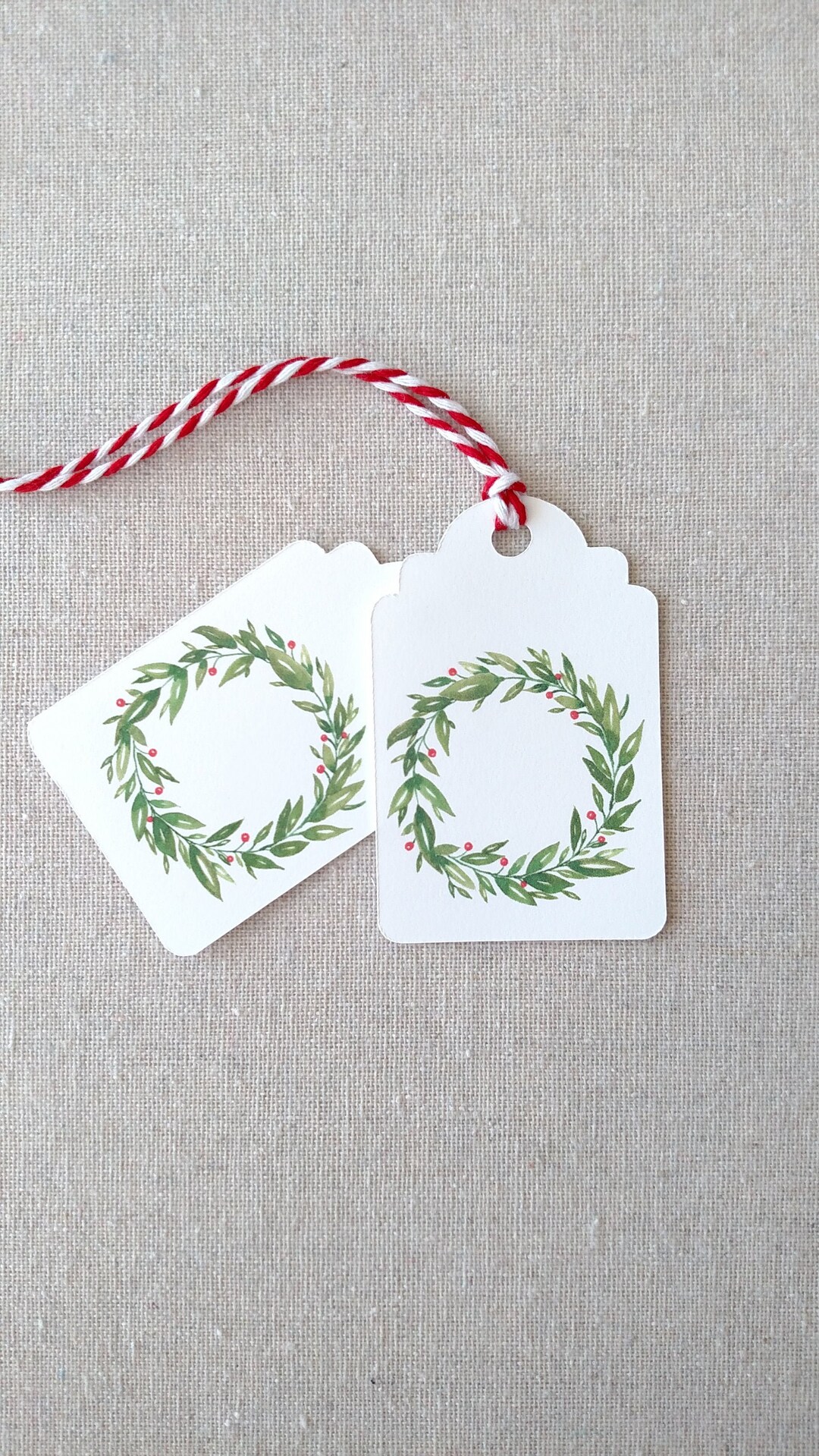 Christmas Gift Tags, Holiday Tags, Party Favor Tags, Watercolor Gift ...