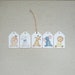 Baby Stuffed Animal Gift Tags, Baby Shower Party Favor Goody Bag Tags ...