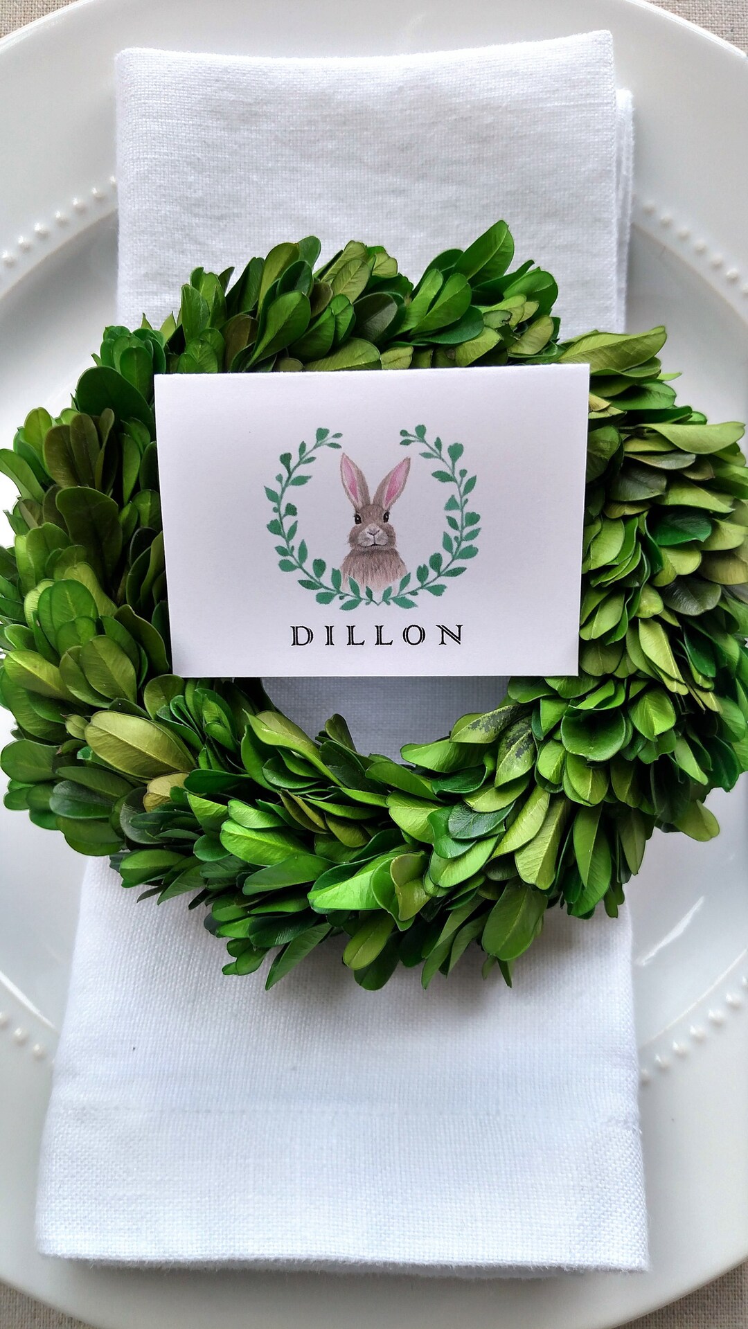 Easter Place Cards, Set of 12 Easter Dinner Place Cards, Watercolor ...