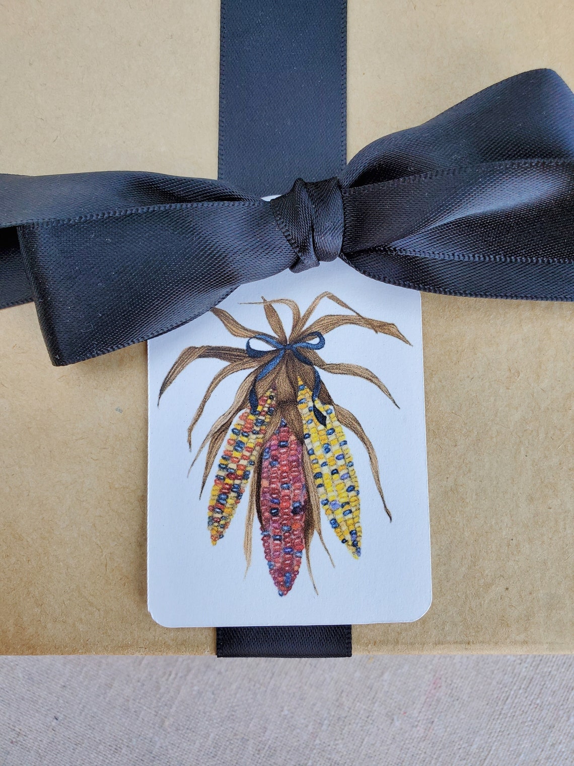 Autumn Gift Tags Fall Gift Tags Indian Corn Gift Tag - Etsy