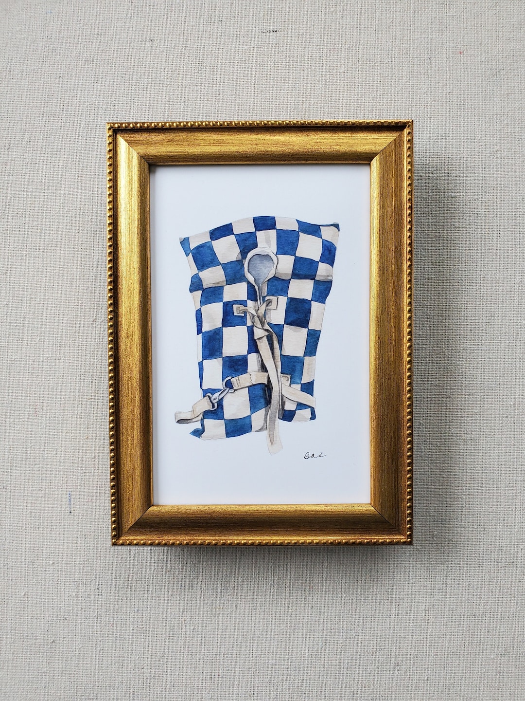 ART PRINT: Watercolor Life Jacket Art Print, Coastal Art Print, Art ...