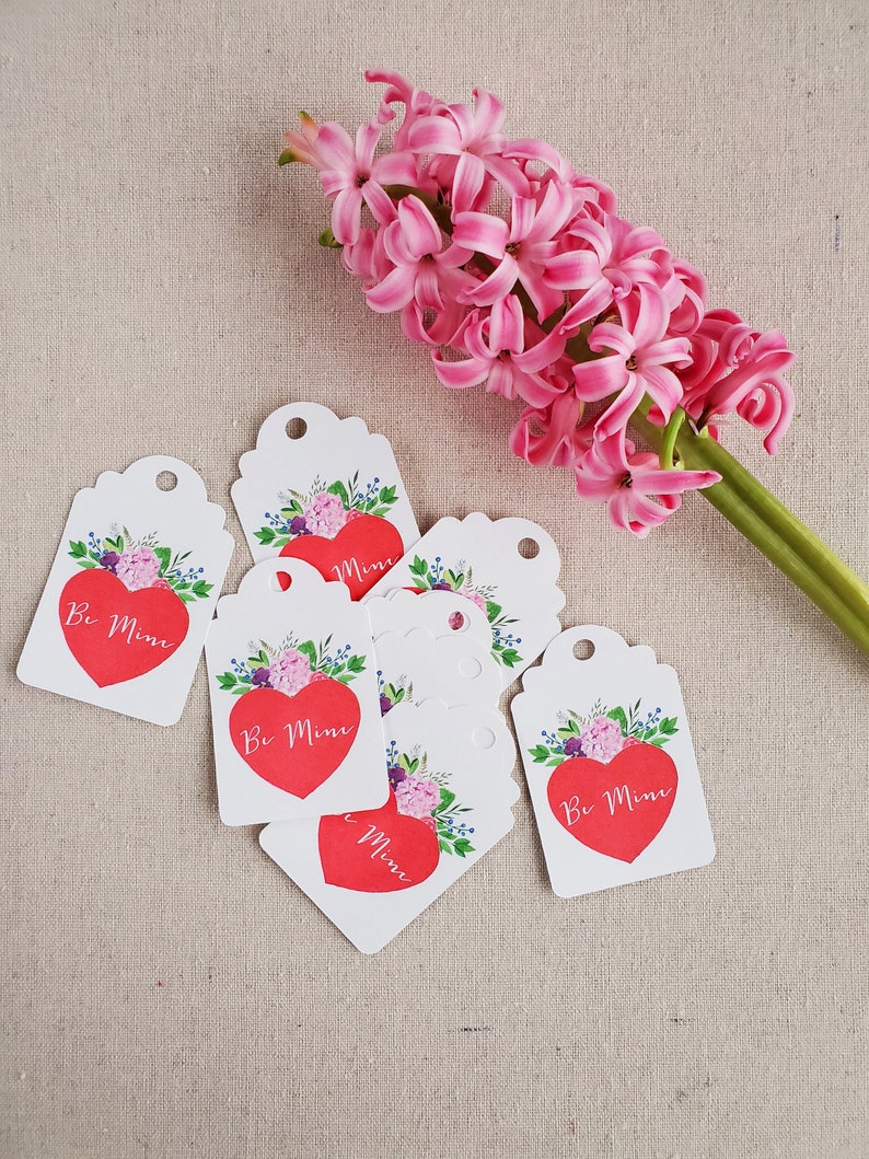 Valentine's Day gift tags Valentine's Day Be Mine | Etsy