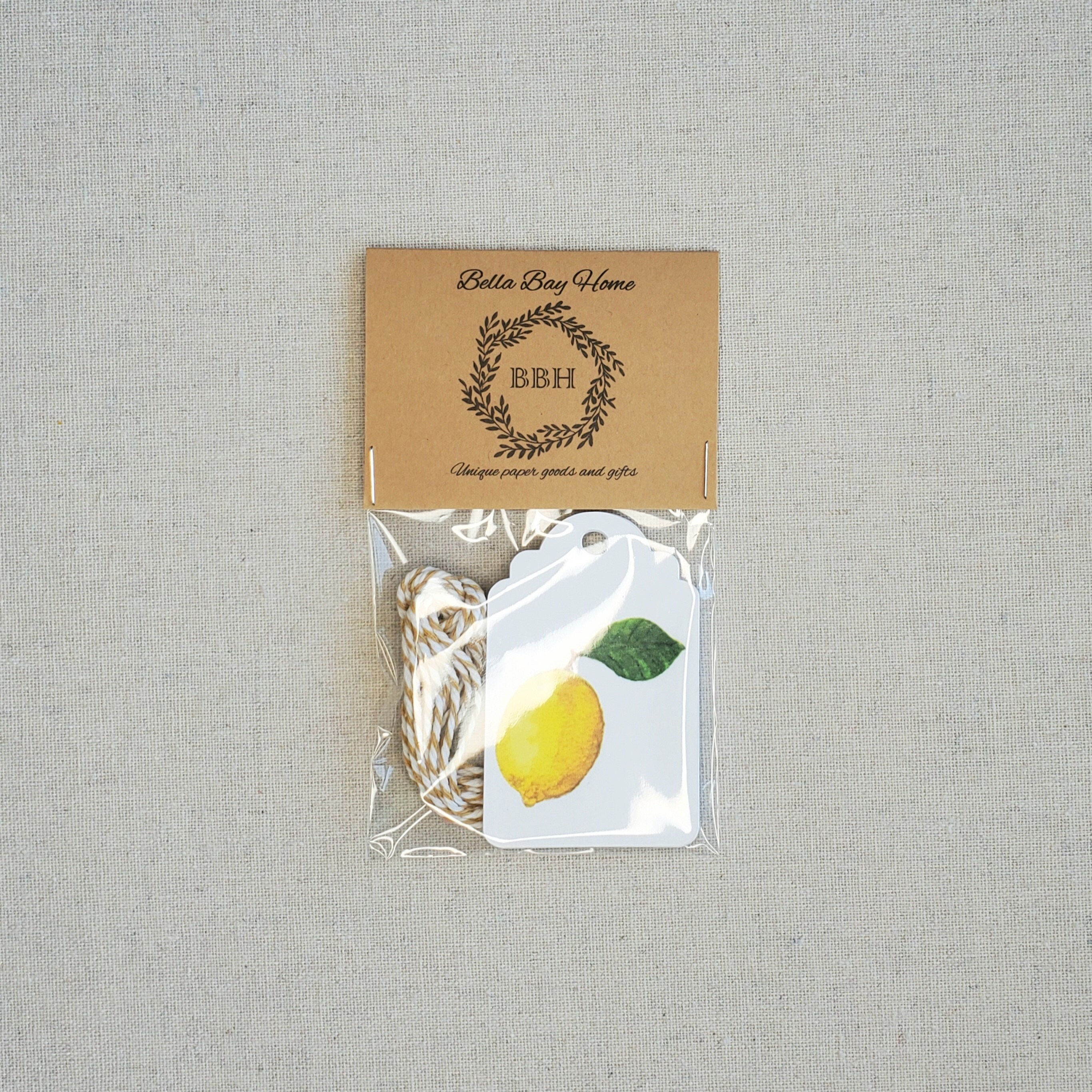 Lemon Gift Tags, Set of 9 All Occasion Present Tags, Original ...