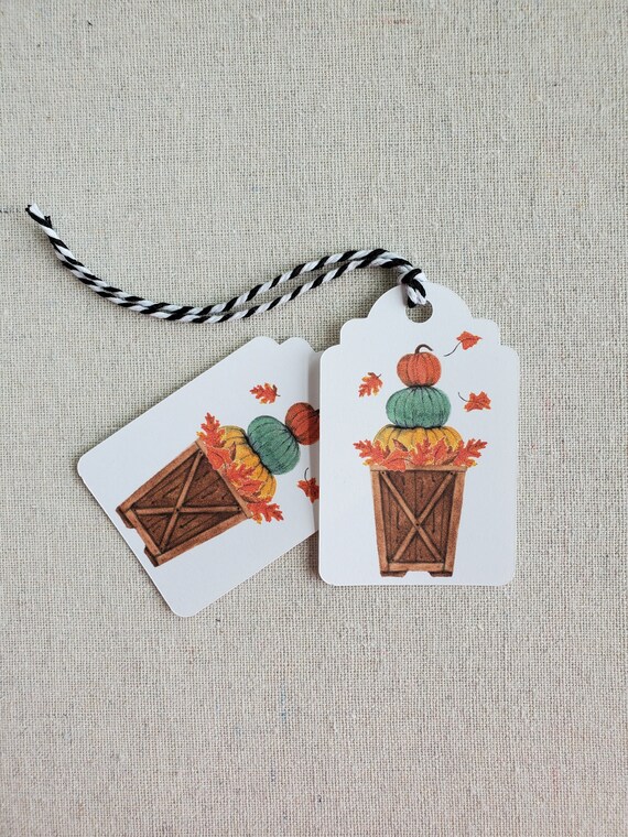 Autumn Gift Tags Fall Gift Tags Pumpkin Gift Tag Gift Tag - Etsy