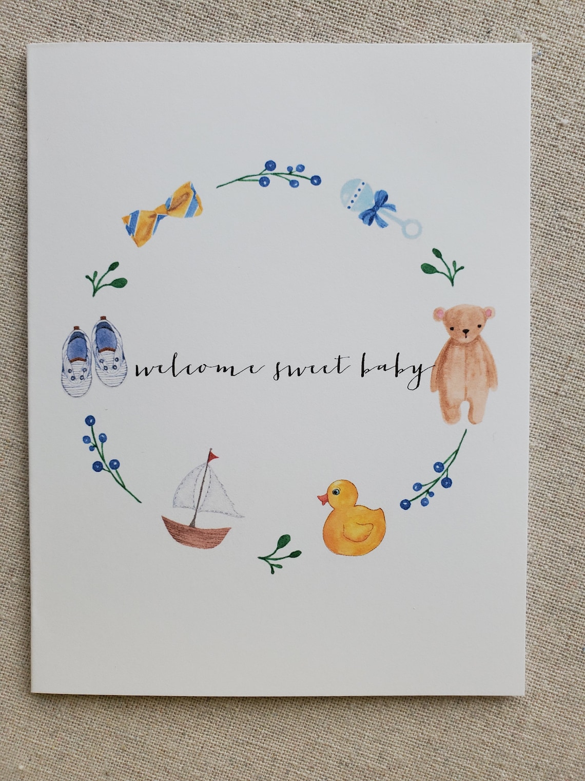 Baby Shower Card Baby Boy Greeting Card Baby Boy Card Boy | Etsy