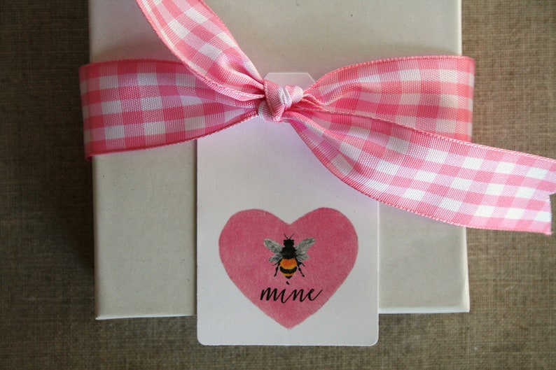 Valentine's Day Gift Tags, Valentine's Day, Be Mine Gift Tags, Heart ...